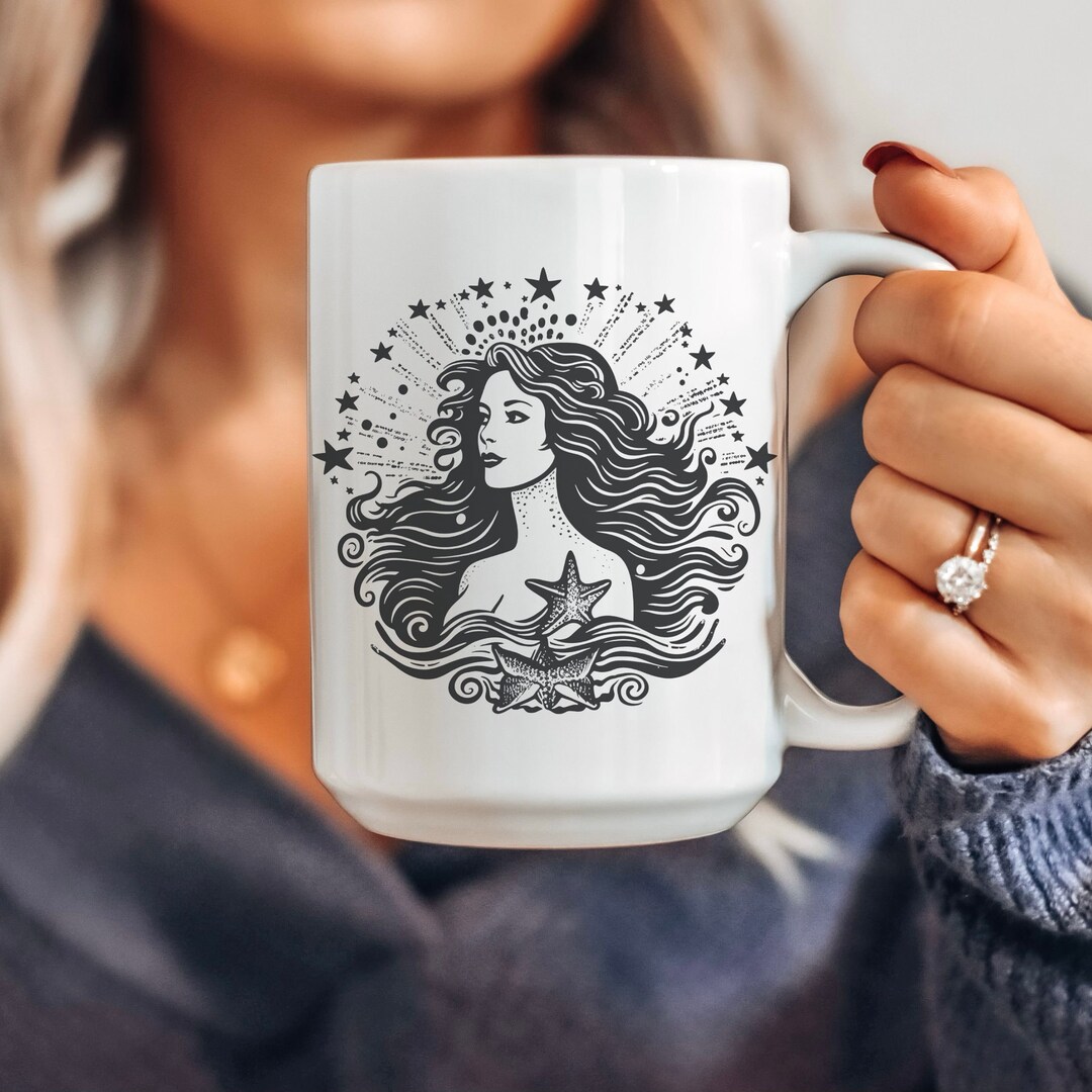 Vintage Mermaid Mug, Mermaid Coffee Mug, Mermaid Gift for Women and ...