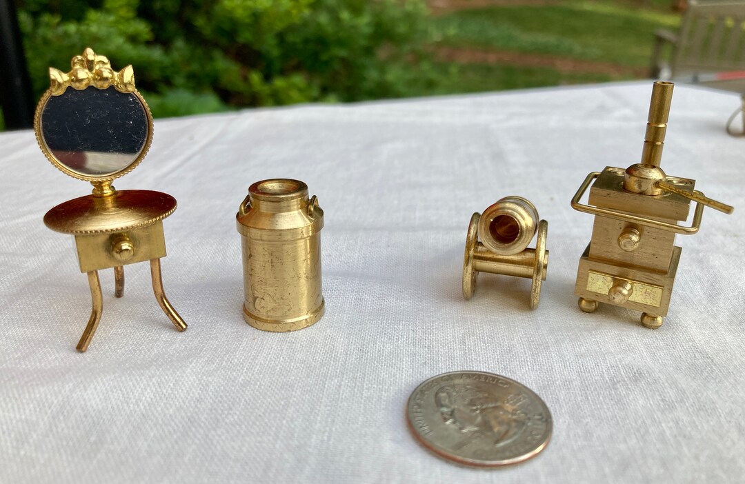 1:24 Cannon, Milk Can brass Miniatures, Dutch Dollhouse Furniture - Etsy