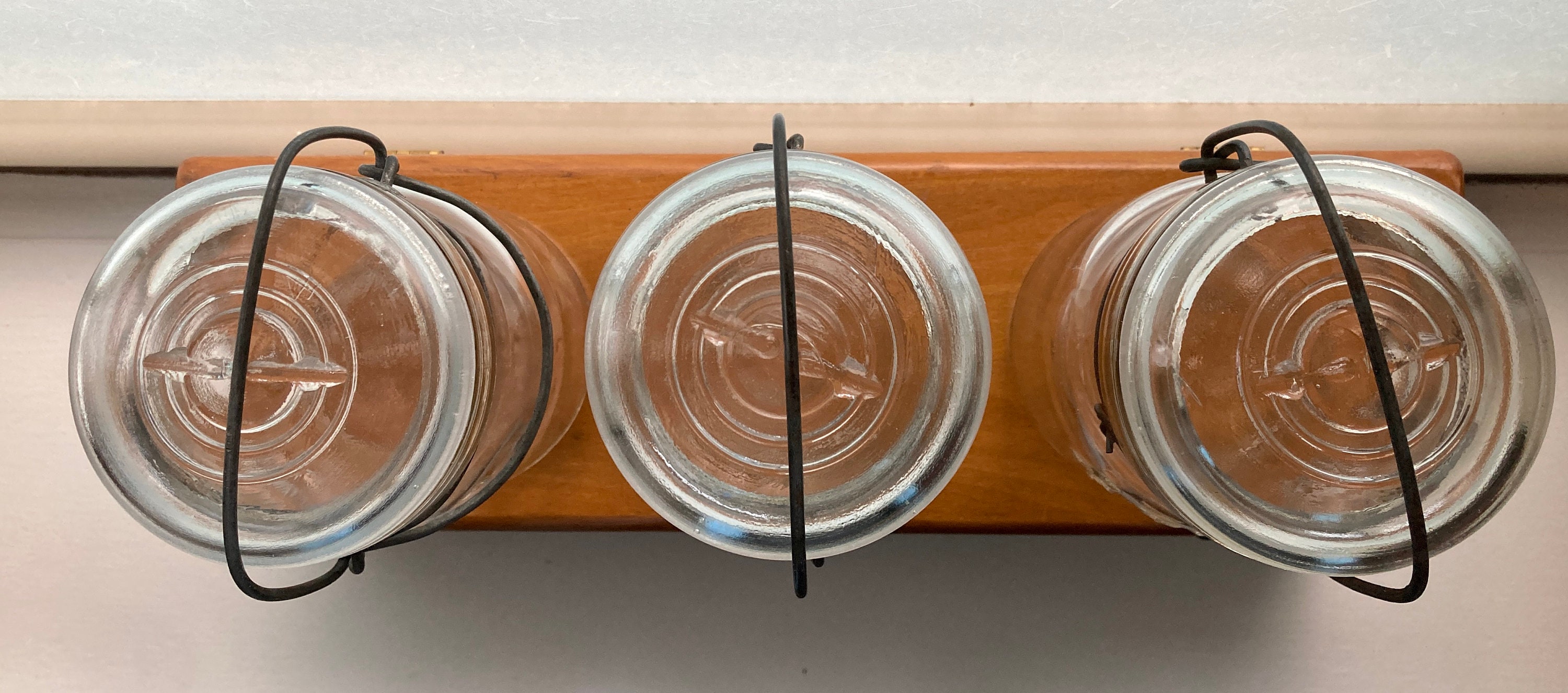 Atlas E-Z Seal Pint Jars (round, Twisted Wire Bail, 1920s), Sold ...