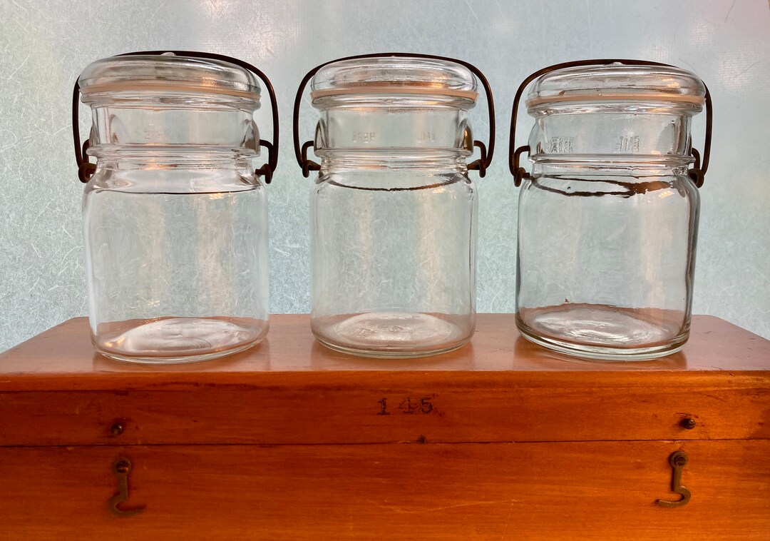 Antique Flint Glass Pint Jars: Hazel-atlas or Owens-illinois - Etsy