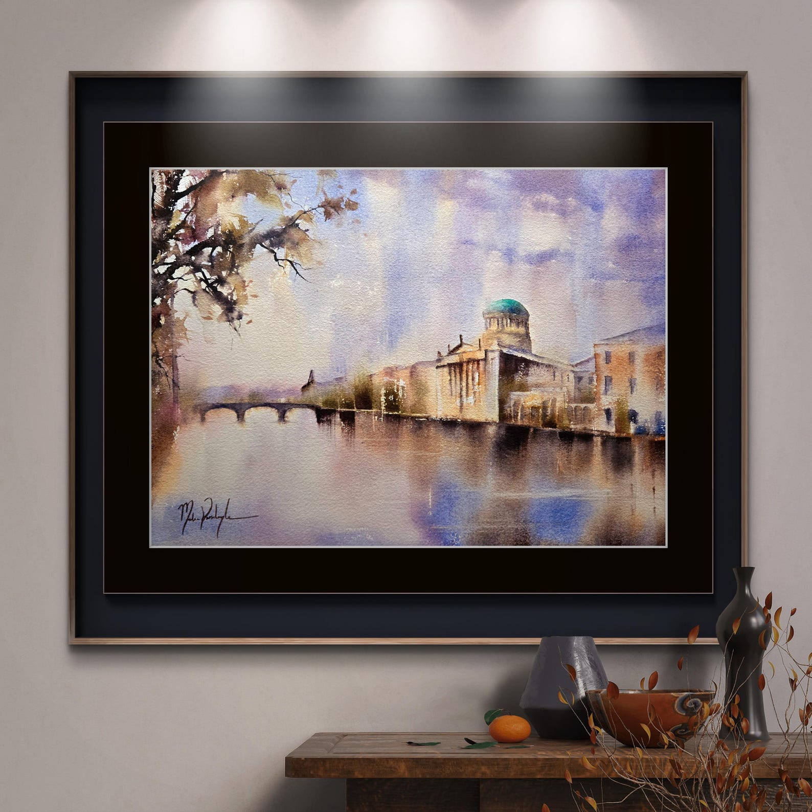 Original Irish Watercolour Art Print dublin's Fair City I - Etsy