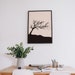 Black Fall Tree Art, Minimalist Line Drawing Wall Decor, Black Wall Art ...