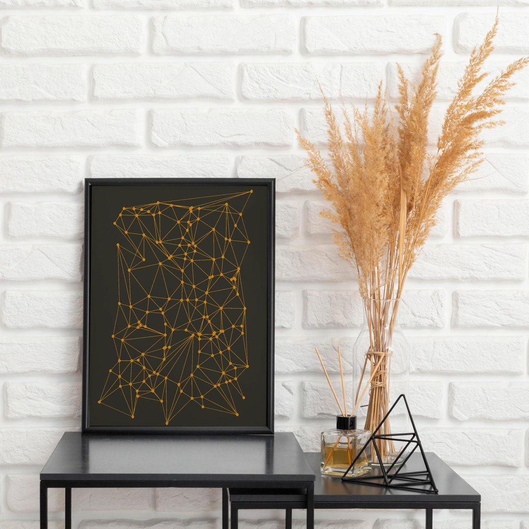 Sky Map Digital Art, Modern Designed Home Decor, Birthday Gifts ...