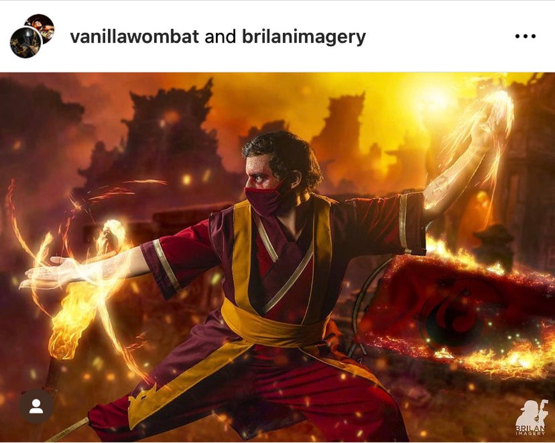 Anime Fire Prince Cosplay Costume Set - Etsy