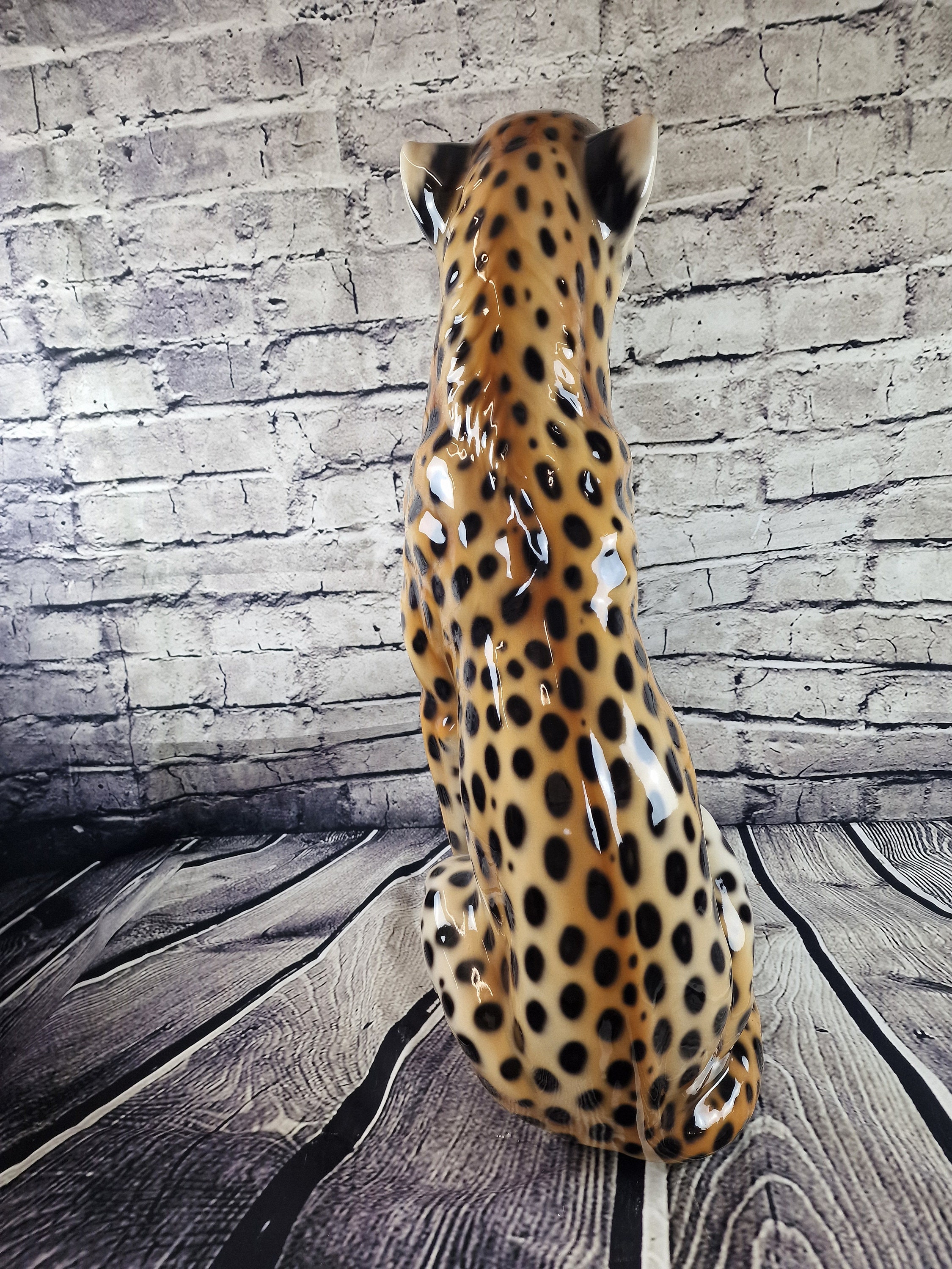 Cheetah Figure Artistic Ceramic Figure Approx. 88-90cm New - Etsy
