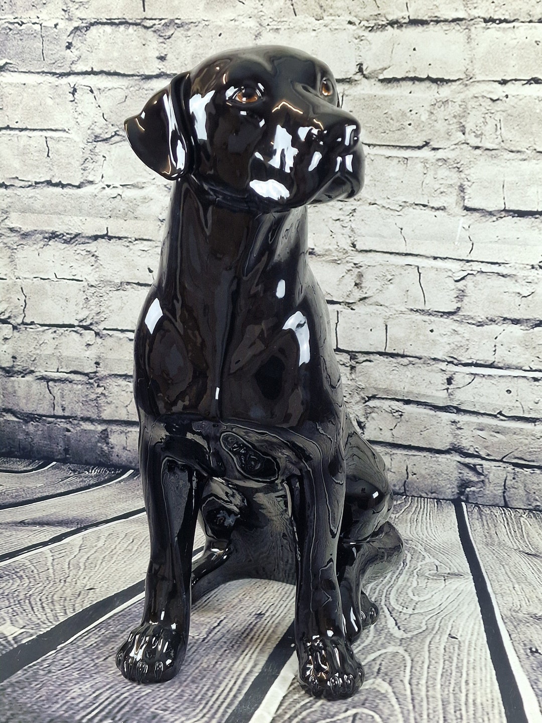 Labrador Retriever Black Artistic Ceramic Figure Approx. 70 Cm New - Etsy