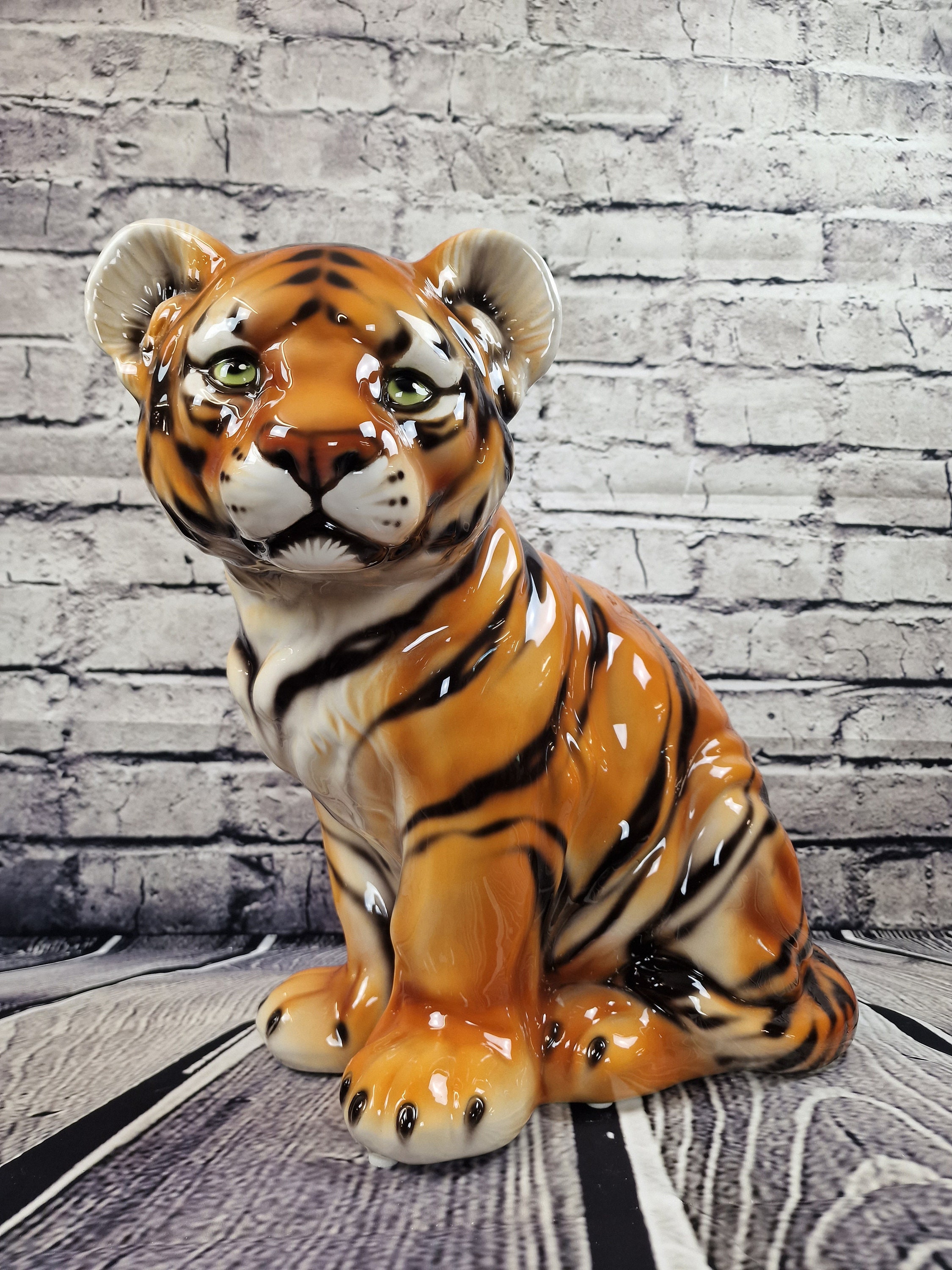 Tiger Baby Artistic Ceramic Figure Approx. 46cm New - Etsy