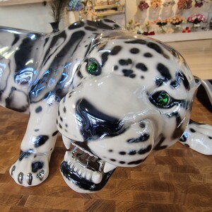 Exclusive Snow Mist Panther Artistic Ceramic Figure Approx. 90x50cm New ...