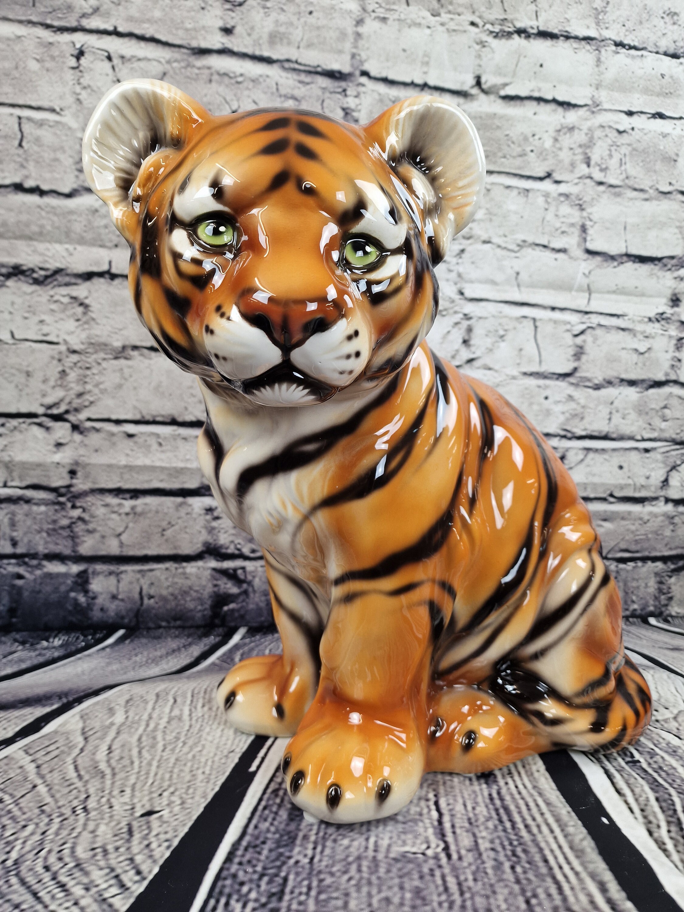 Tiger Baby Artistic Ceramic Figure Approx. 46cm New - Etsy