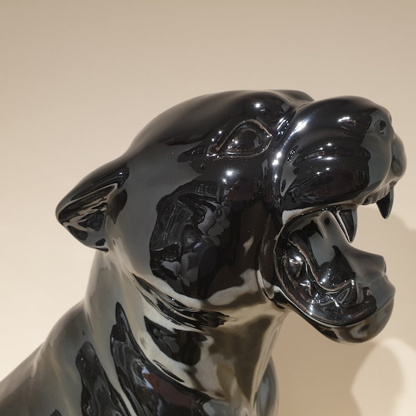 Ceramic Panther - Etsy