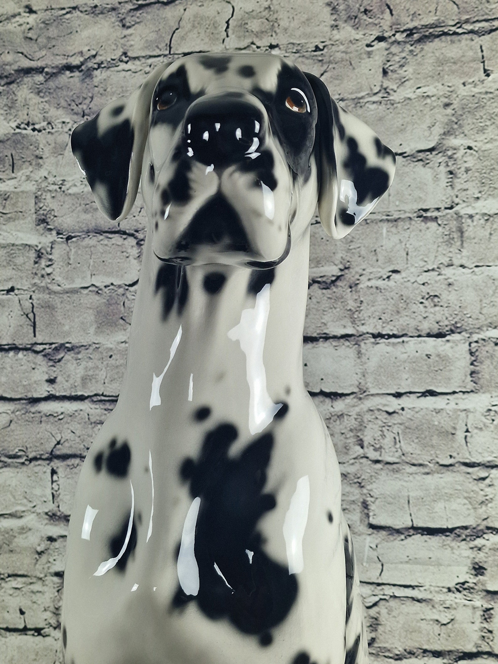 Great Dane Spotted Dark Eyes Artistic Ceramic Figure 92 Cm New - Etsy