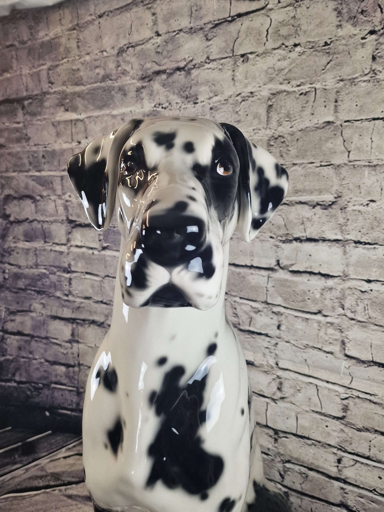 Great Dane Spotted Dark Eyes Artistic Ceramic Figure 92 Cm New - Etsy