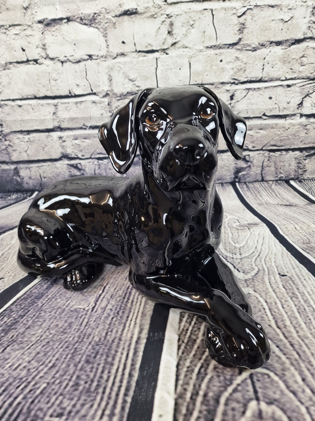 Great Dane Black Artistic Ceramic Figure Lying Ca.50x32cm NEW - Etsy