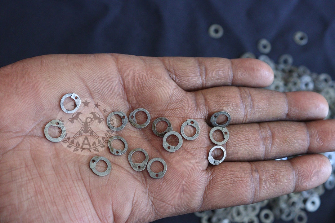 Loose Chain Mail Rings, Mild Steel Flat Rings With Rivets 18 Gauge / 7 ...