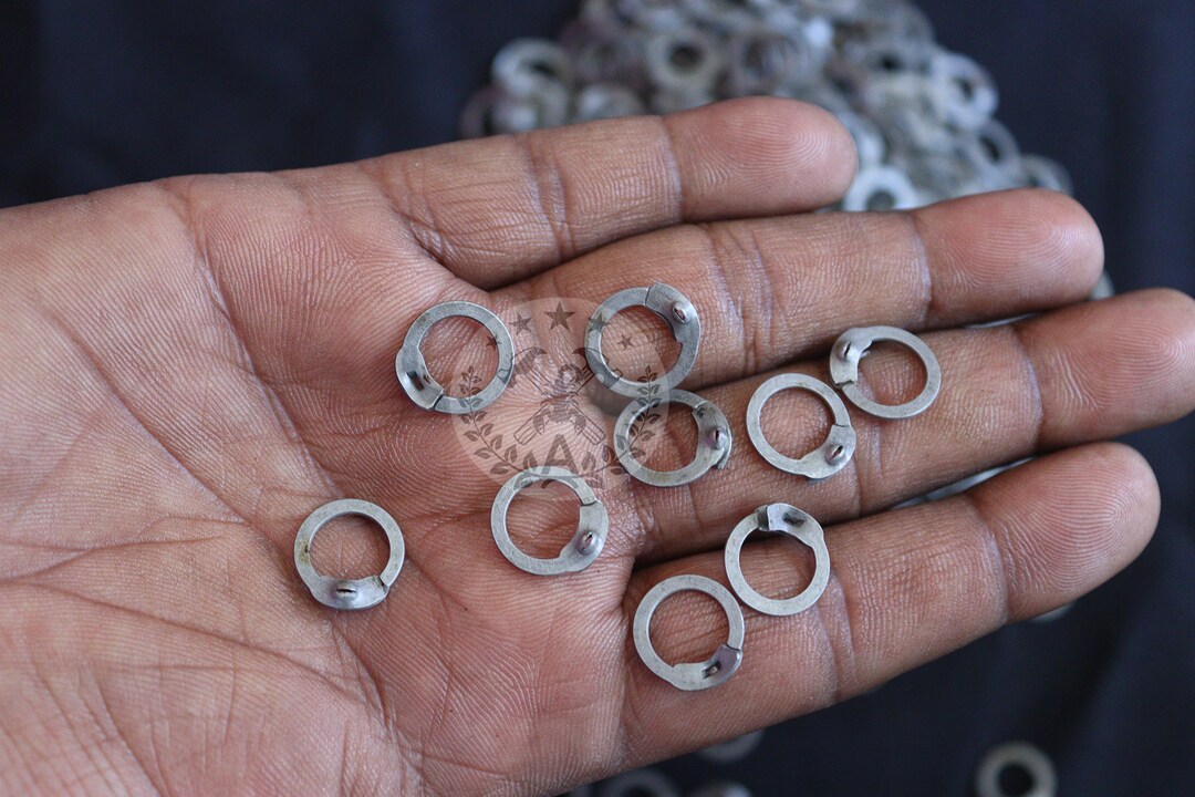 Loose Chain Mail Rings Mild Steel Flat Rings With Rivets 18 Gauge / 9 ...