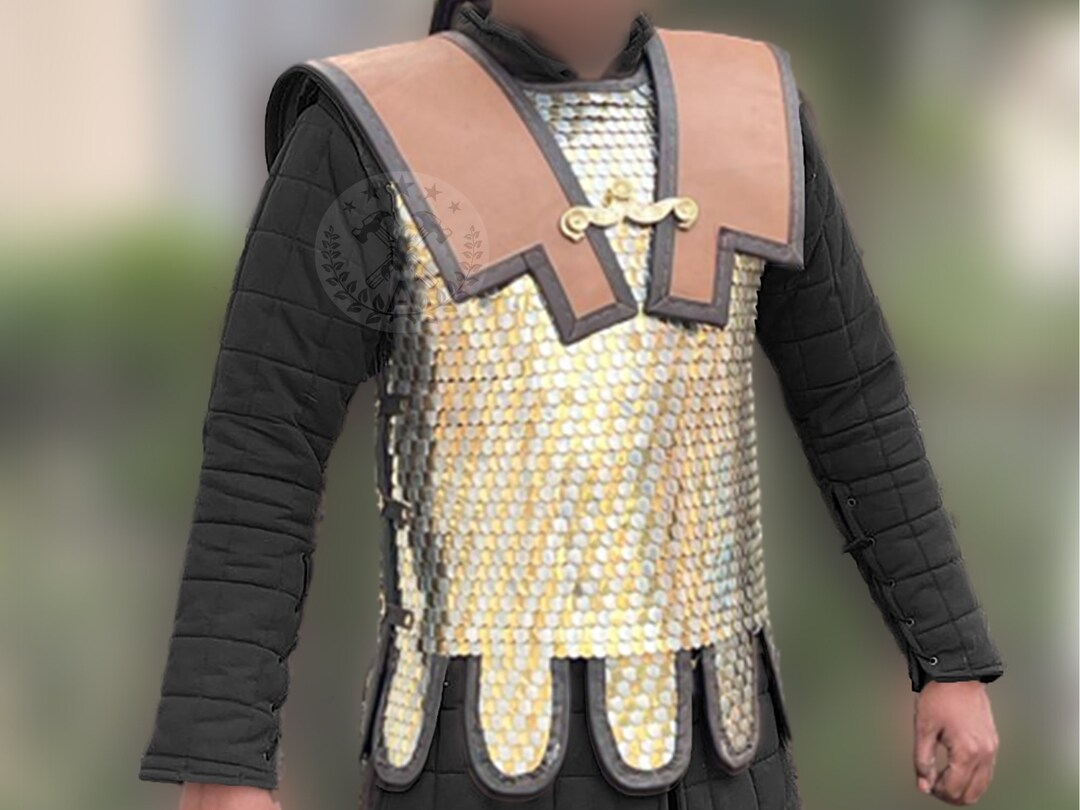 Brass Scale Lorica Squamata, With Red Leather Doubler & Double Pteruges ...