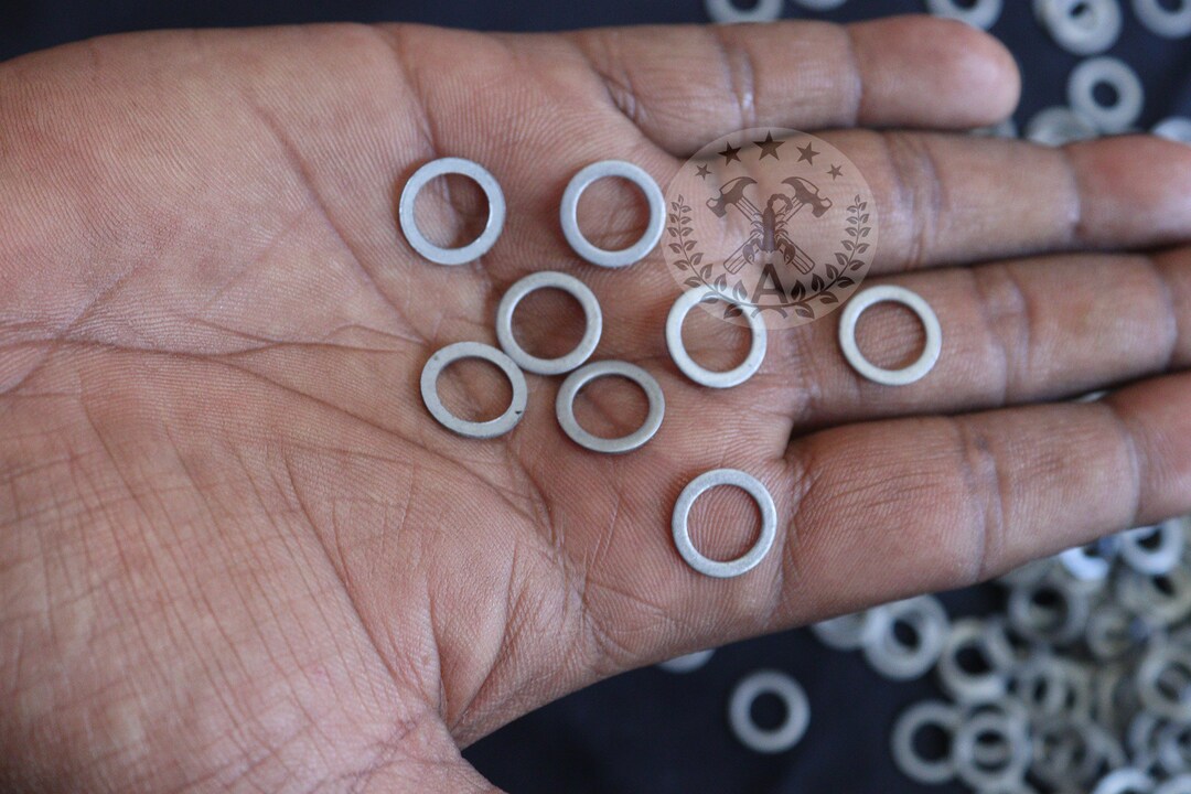 Loose Solid Flat Chain Mail Rings, Mild Steel Solid Flat Rings / 9 Mm ...