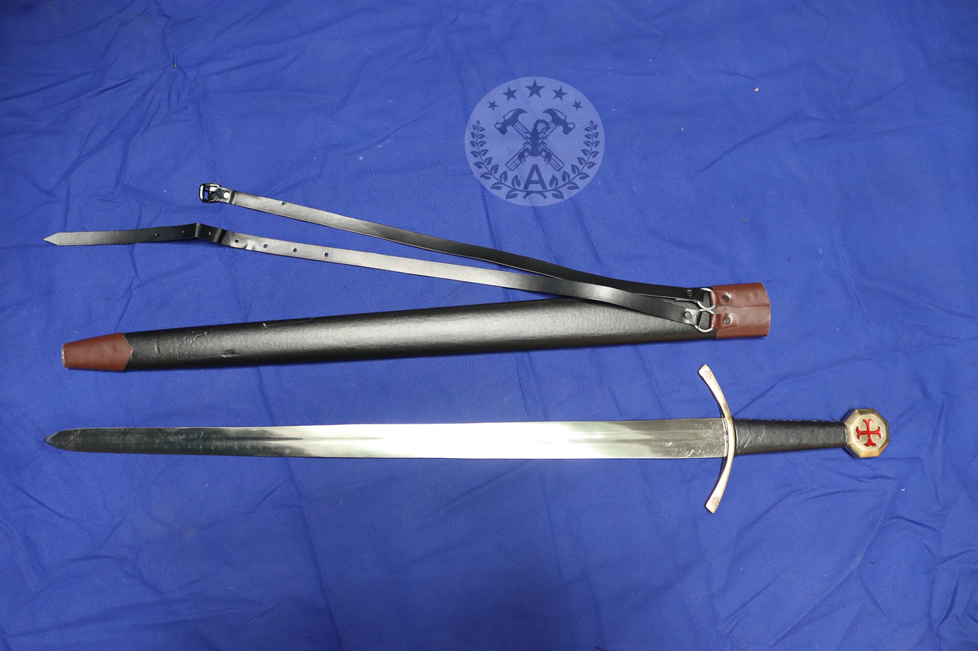 Knights Templar Medieval Swords With Scabbard Templar Sword - Etsy