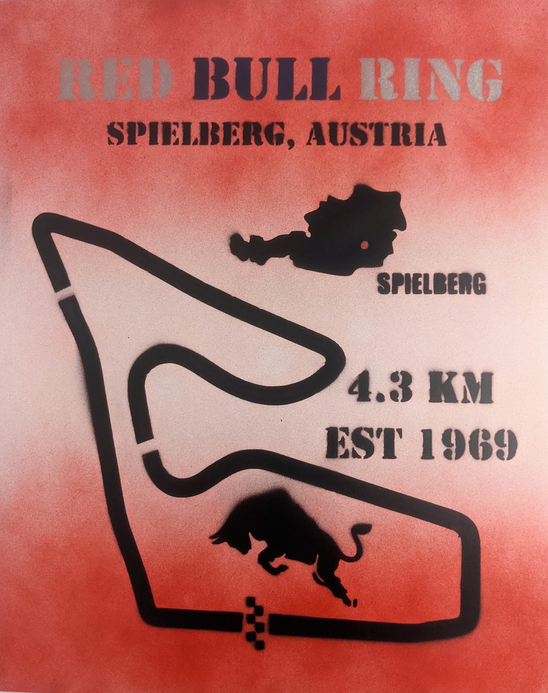 16x20 Red Bull Ring Formula 1 Racetrack Poster, Wall Decor - Etsy