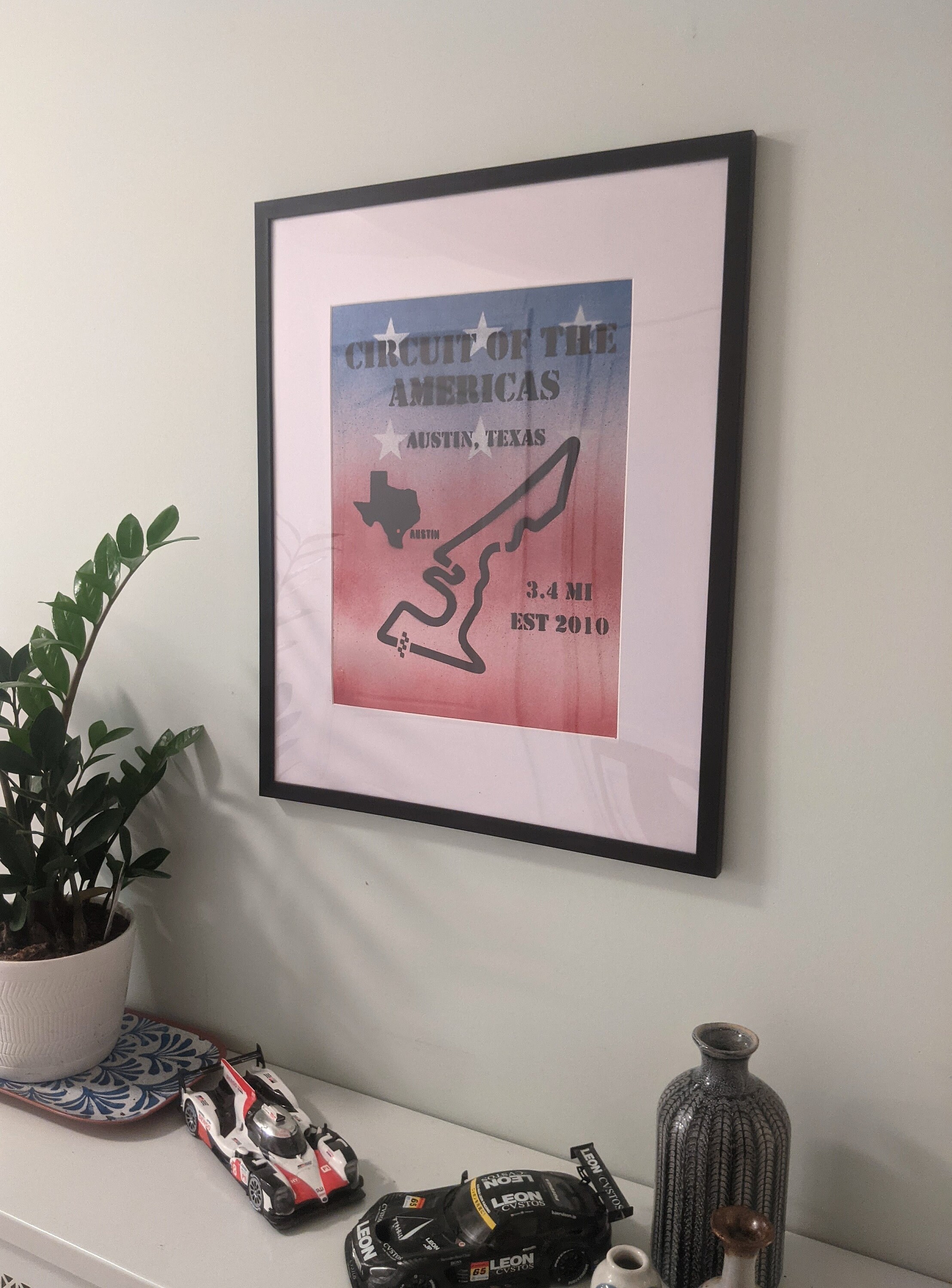 11x14 COTA Circuit of the Americas Formula 1 Racetrack Austin Texas ...