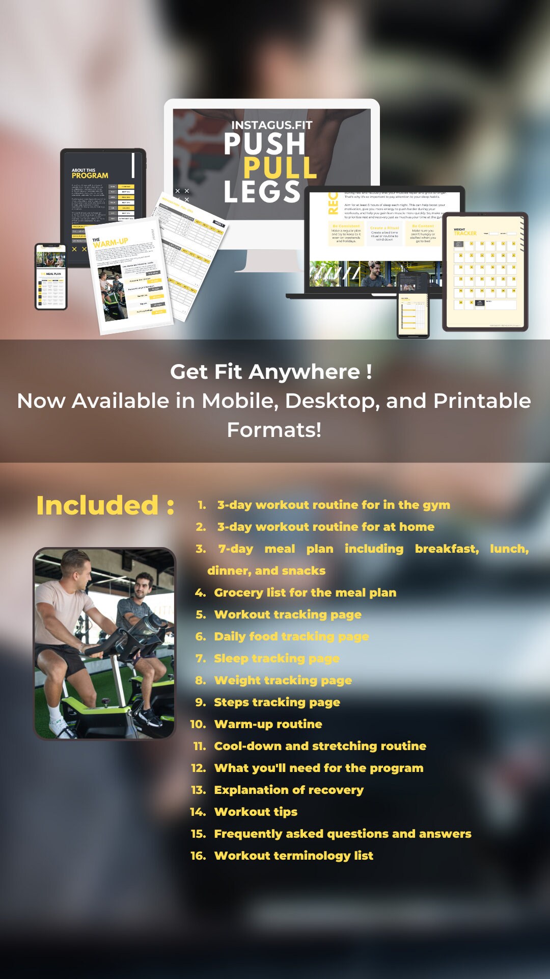 2 WEEKS Push-pull-legs Program - Etsy