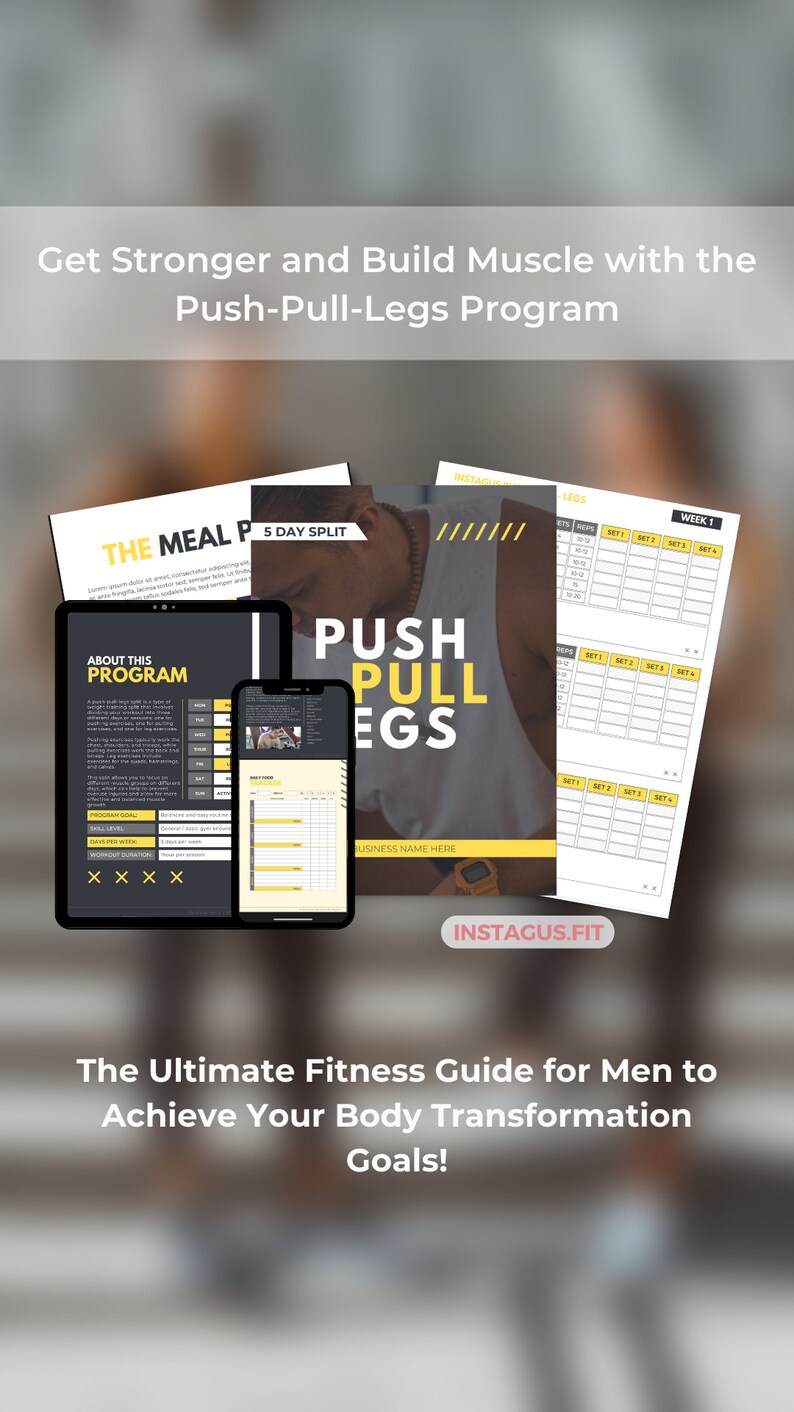 2 WEEKS Push-pull-legs Program - Etsy