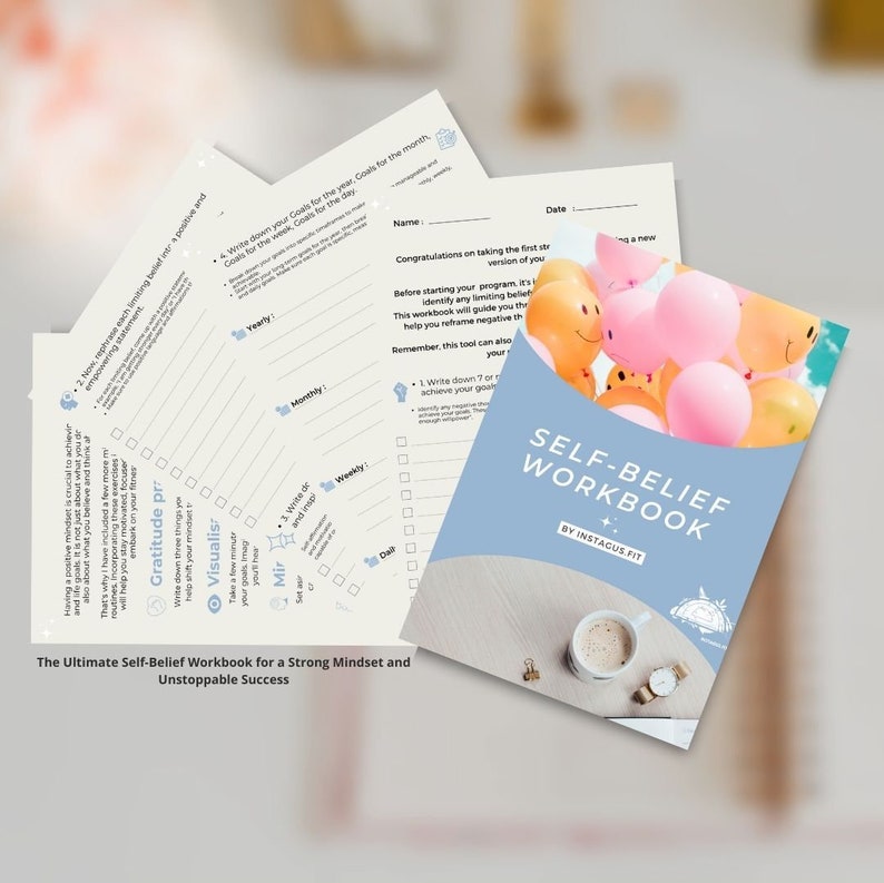 Self Belief Workbook - Etsy