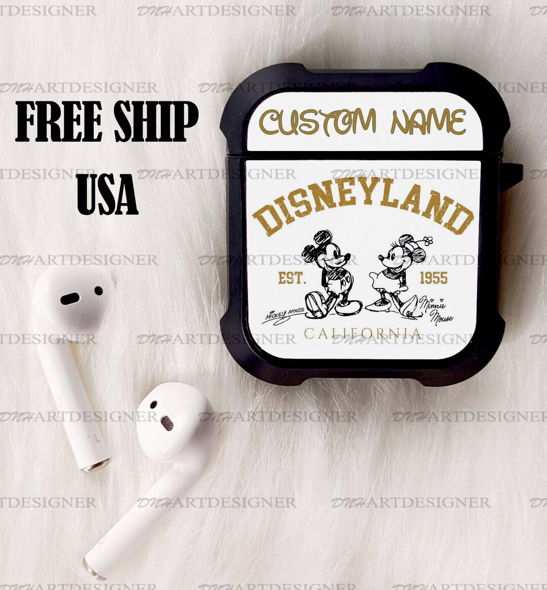Custom Disneyland Airpods Case, Mickey Mouse Airpods Cover, Minnie ...