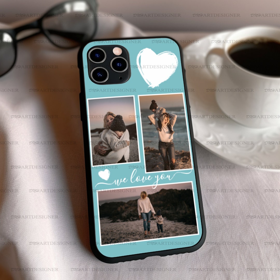 Custom We Love You Photo Collage Phone Case, Custom Picture Family ...