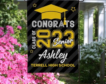 Custom High School Graduation Flag, Custom High School Sign, HS ...