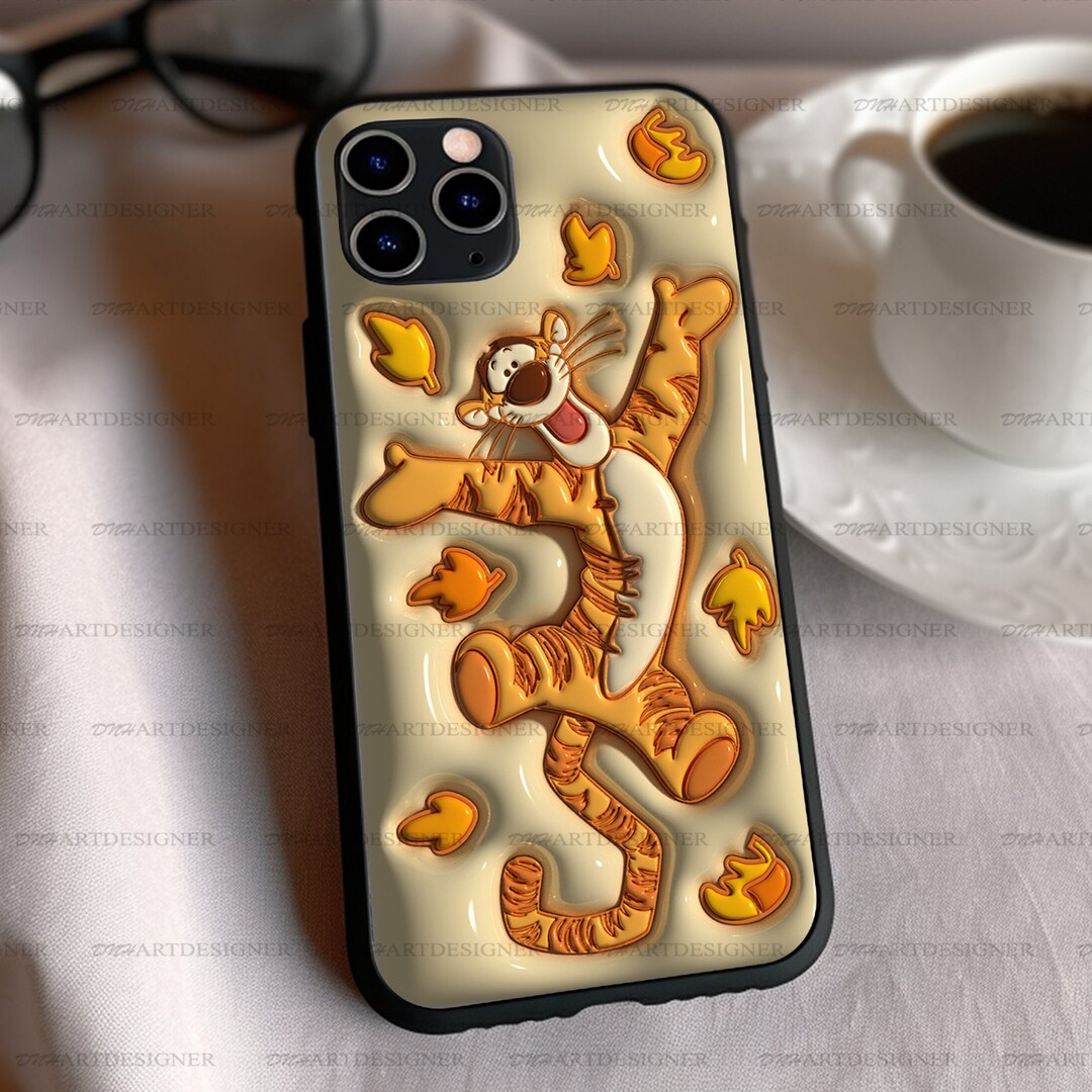 3D Disney Tigger Phone Case Winnie the Pooh Phone Cover Pooh - Etsy