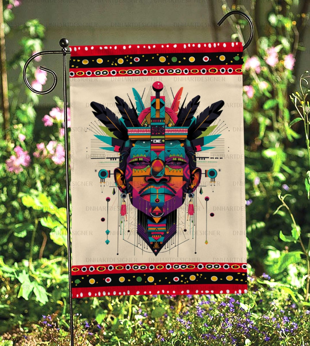 Native America Day Feathers Flag, American History Begins With Native ...