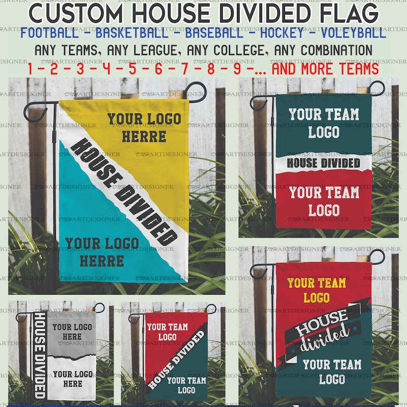 Football House Flags - Etsy