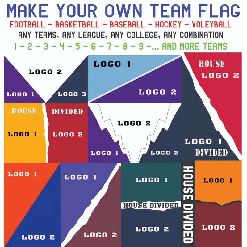 Football House Flags - Etsy