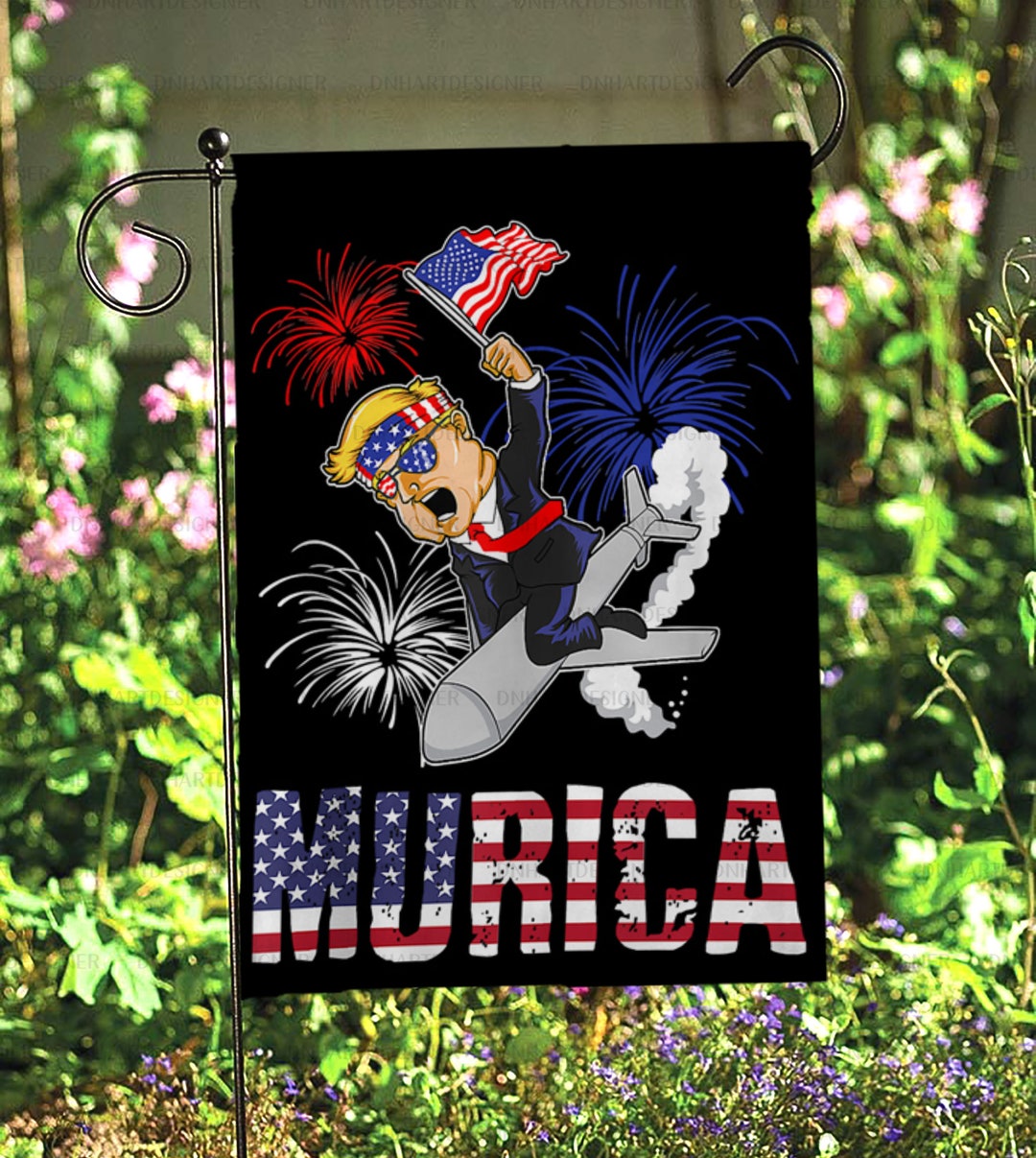 Murica Trump Meme Airplane Flag, Vote for Trump Flag, Save America ...