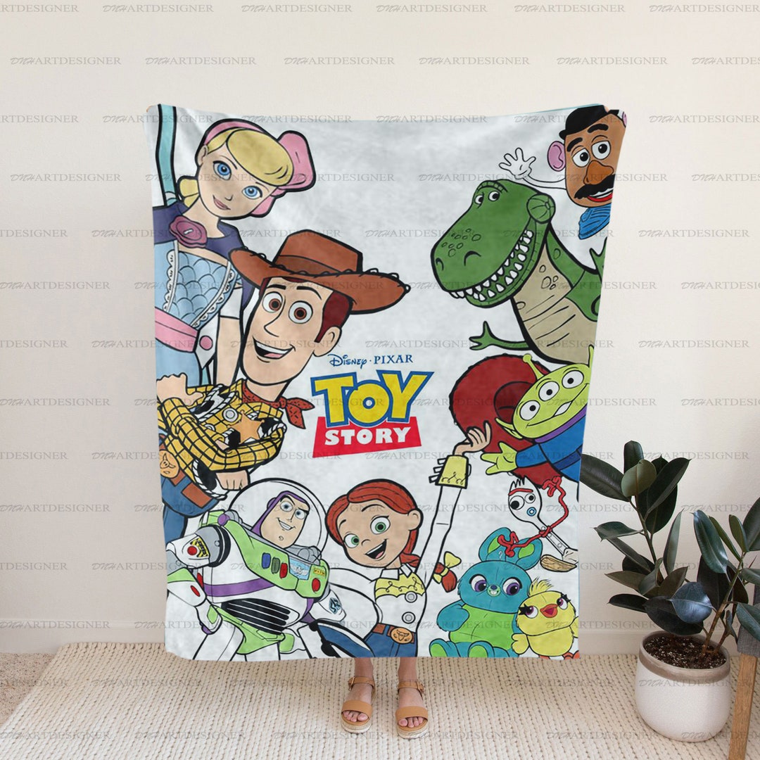 Toy Story Character Blanket, Woody Throw Blanket, Buzz Lightyear ...