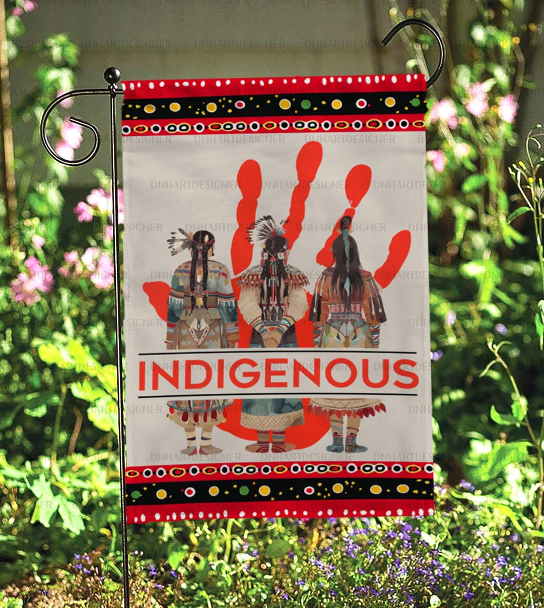 Red Hand Indigenous Women Flag, Stolen Sisters Flag, Proud to Be People ...