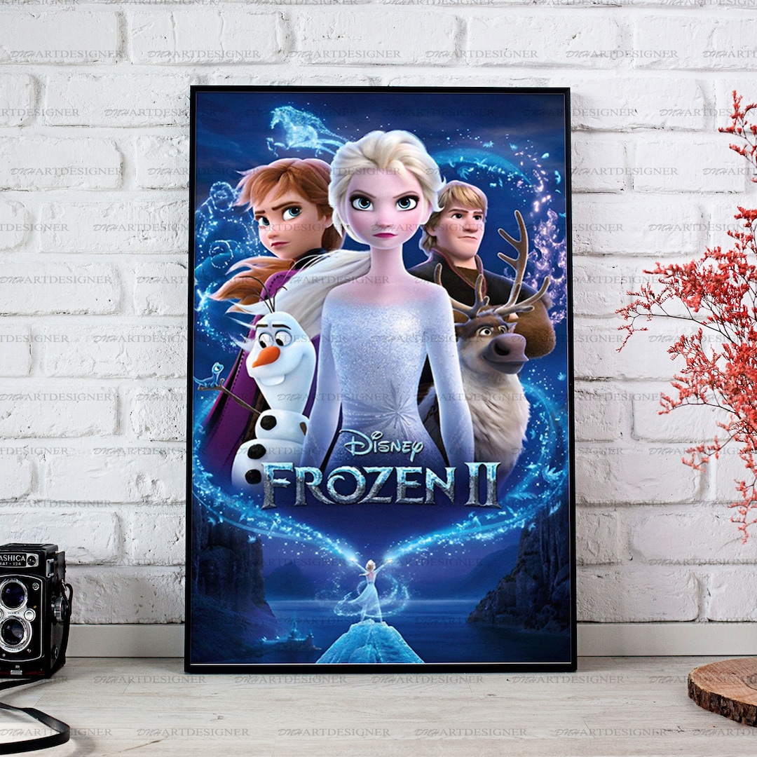 Elsa and Anna Frozen Movie Poster Disney Princess Poster - Etsy