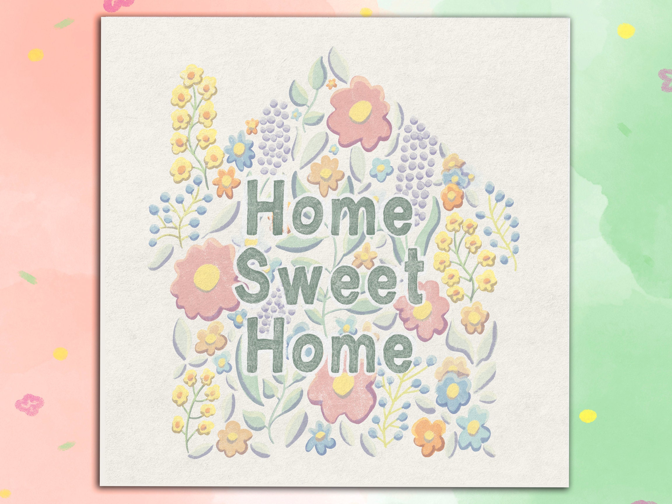 Home Sweet Home Greeting Card, Housewarming Card - Etsy