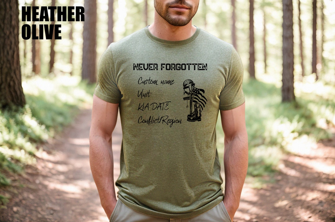 Custom Killed in Action Shirt | Killed in Action | Fallen Soldier ...