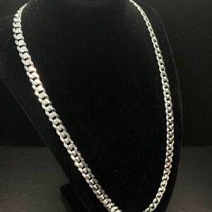 Sterling Silver Flat Curb Chain - Etsy