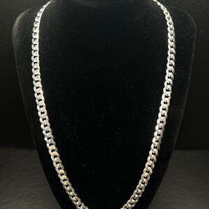Sterling Silver Flat Curb Chain - Etsy