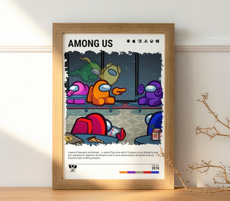 Among Us (2018) Indie Game Poster - Video Game Wall Art Print - Gaming ...