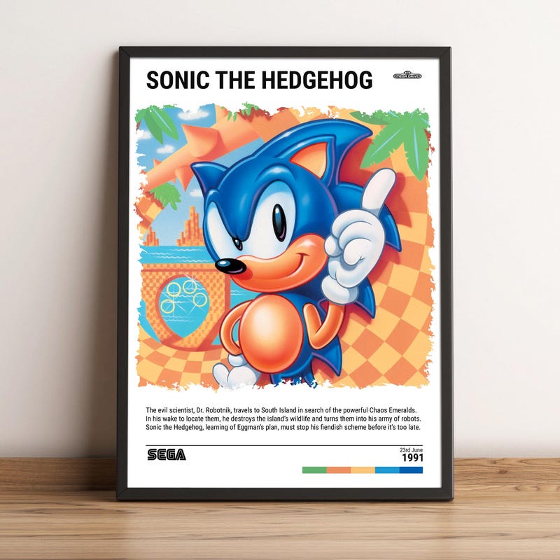 Sonic Poster - Etsy