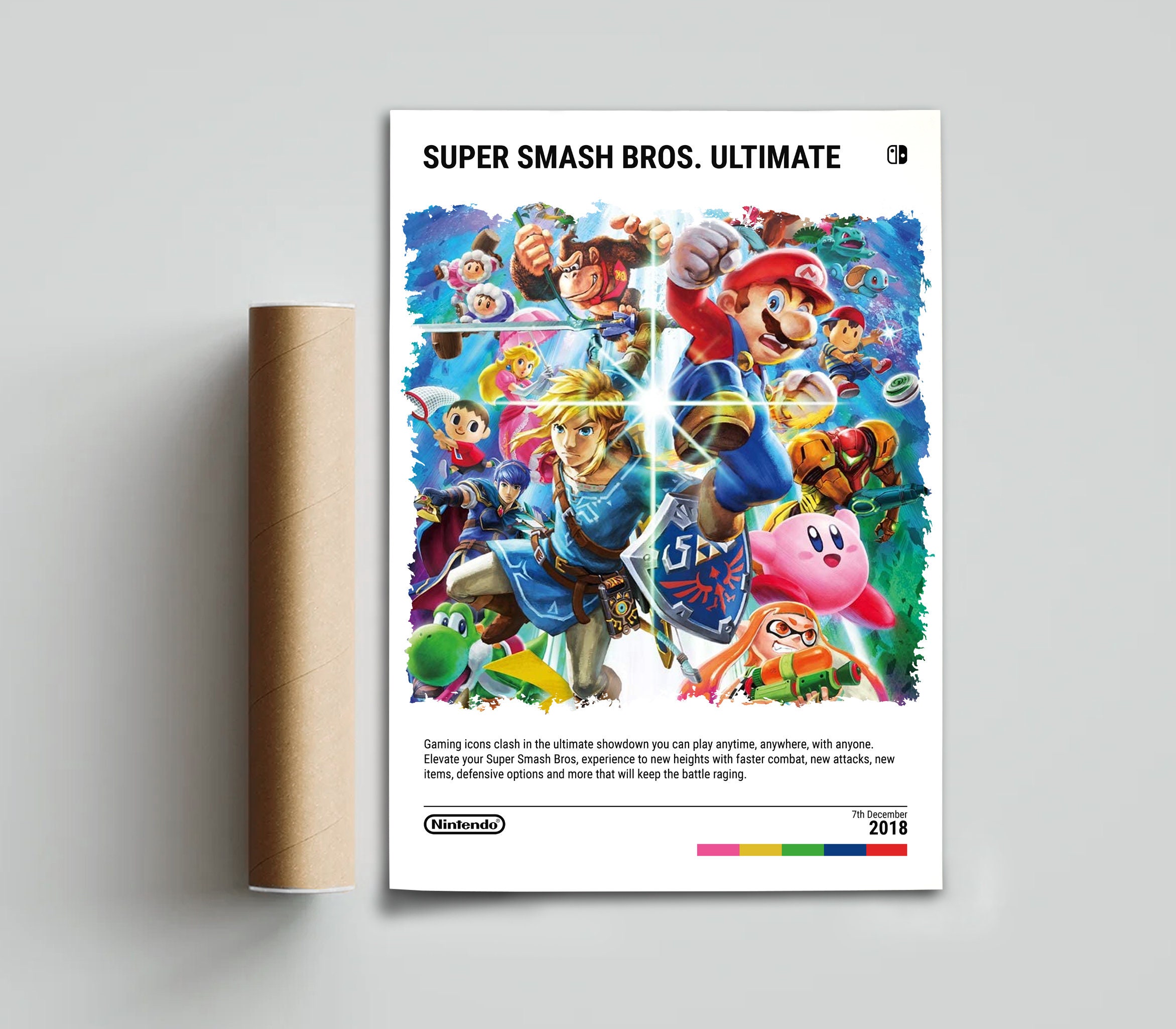 Super Smash Bros. Ultimate 2018 Nintendo Switch Poster - Etsy