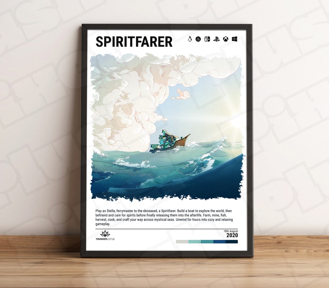 Spiritfarer (2020) Poster - Video Game Wall Art Print - Indie Gaming ...