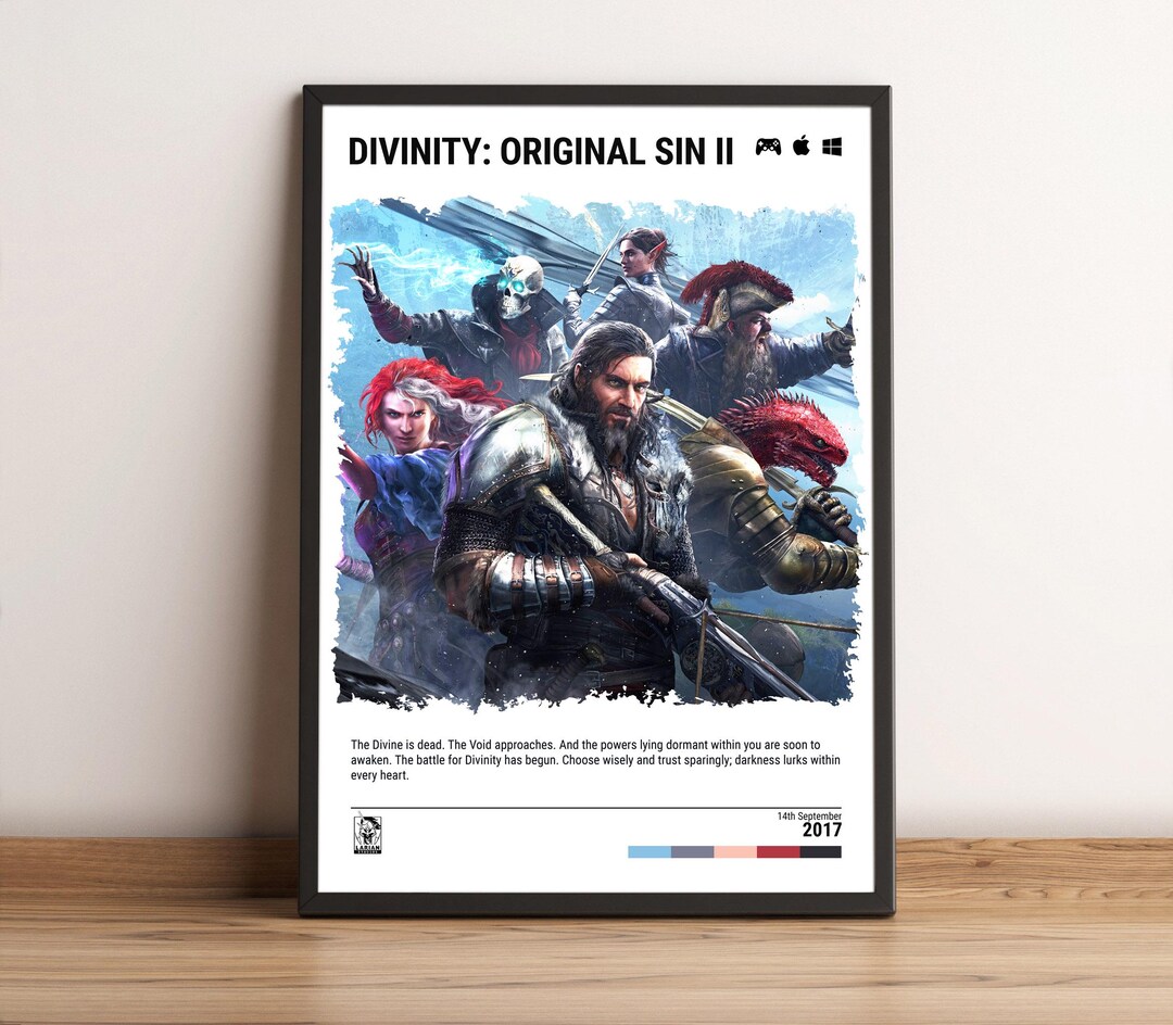 Divinity: Original Sin 2 (2017) Poster - Video Game Wall Art Print ...