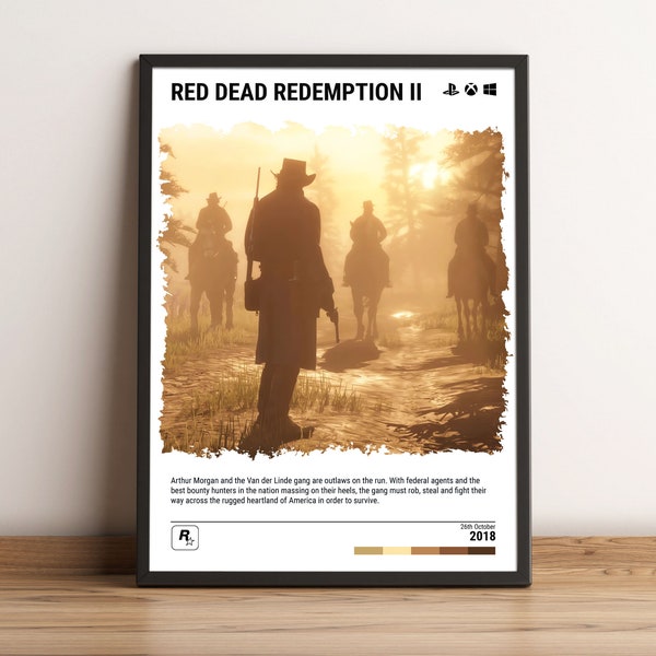 Red Dead Posters - Etsy