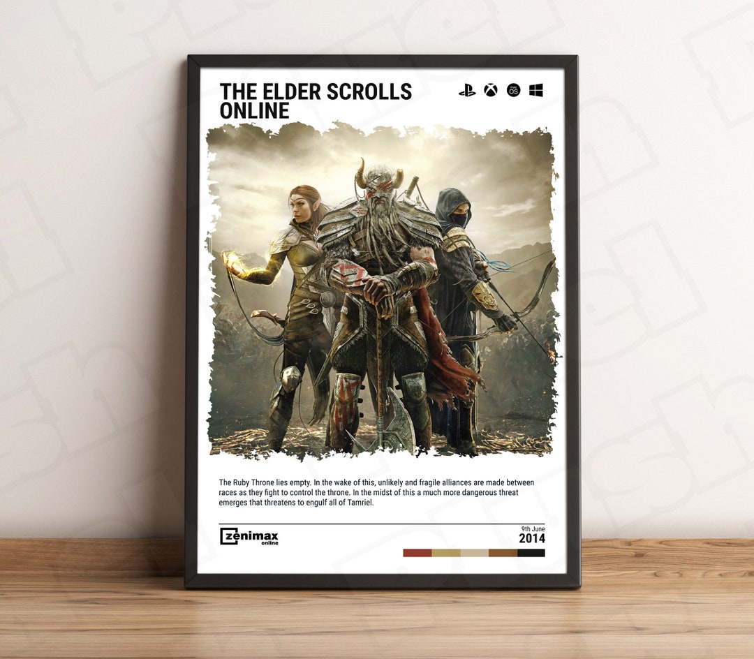 The Elder Scrolls Online (2014) Poster - Video Game Wall Art Print ...
