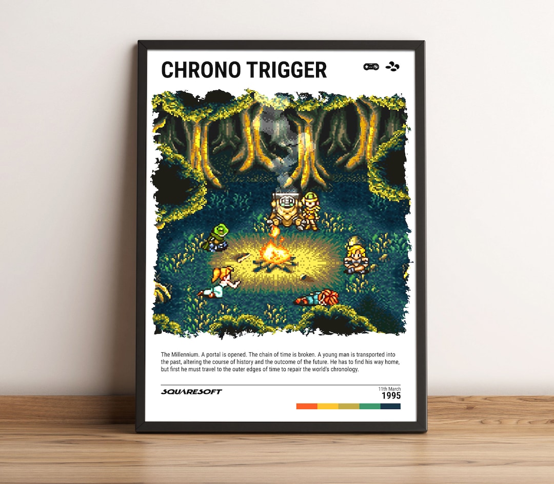 Chrono Trigger 1995 Poster Video Game Wall Art Print / Home Decor Gaming Gift A5-A4-A3-A2-A1 ...